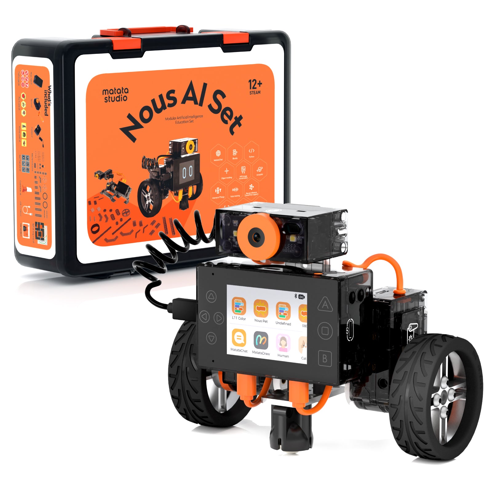 AI Robot For Kids Nous AI Robot Kit For Kids 12+ - STEM Coding Robot ...